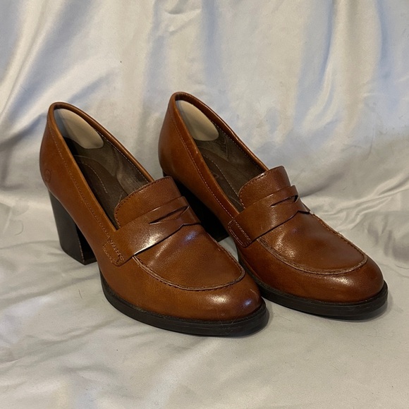 Born | Shoes | Born Womens Tan Leather Loafers | Poshmark
